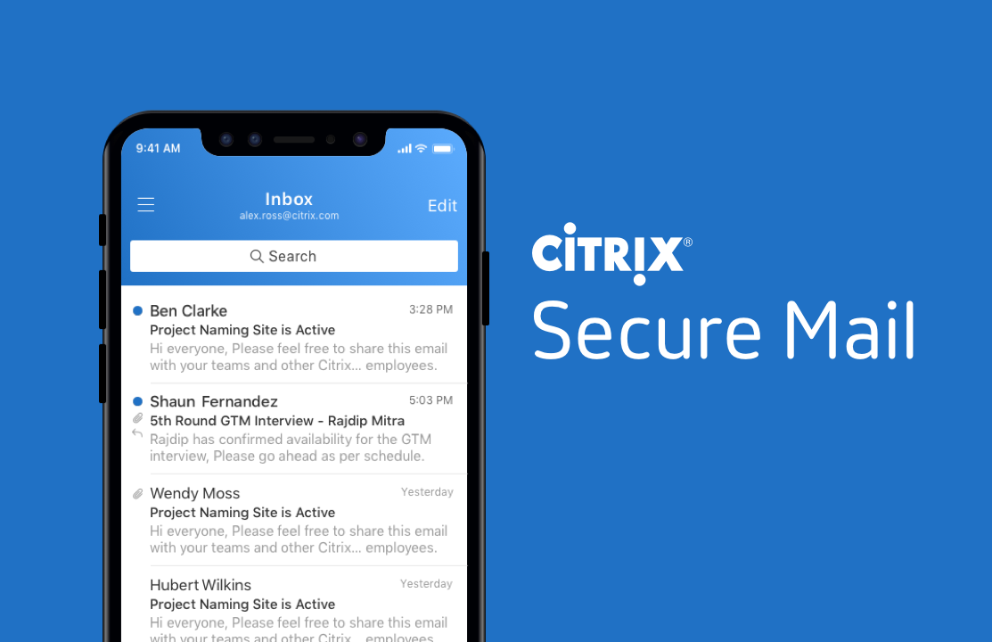 ¿Por qué usar Citrix Secure Mail?